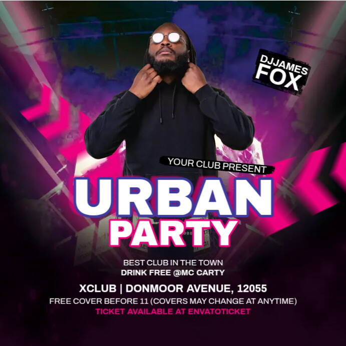 Urban Night Party Ads Template | PosterMyWall