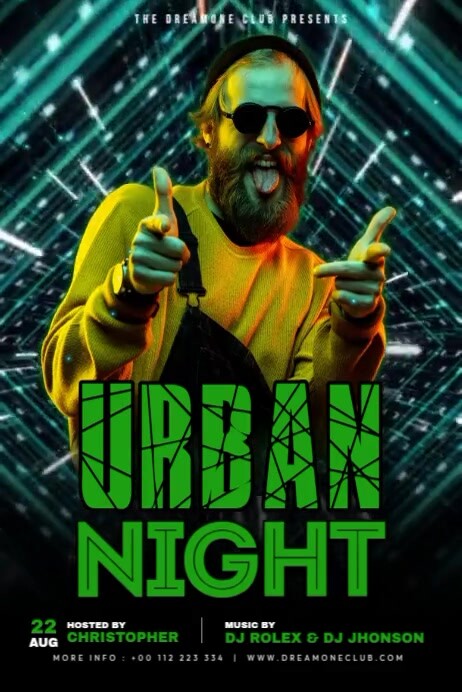 Urban Night Party Club Template | PosterMyWall