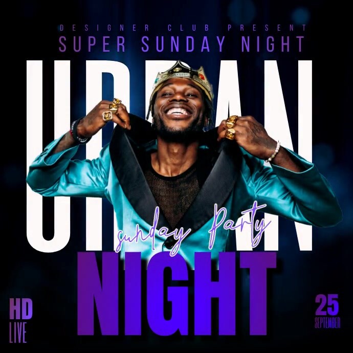 Urban Night Party Template | PosterMyWall