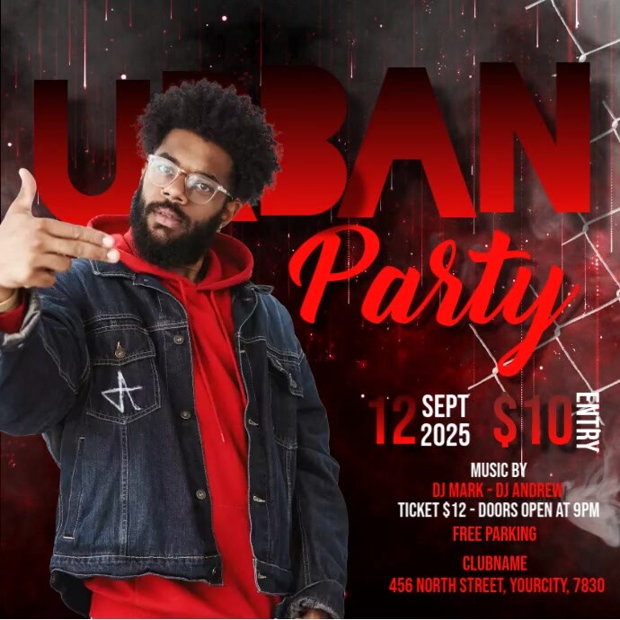 Urban Night Party Template | PosterMyWall