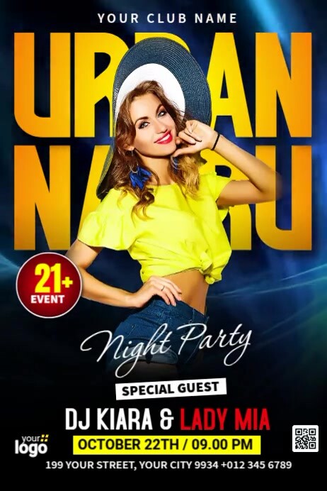 Urban Night Party Template | PosterMyWall