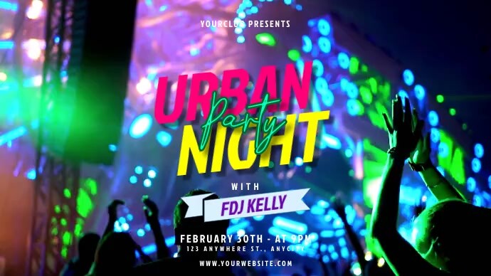 Urban Night Party Template | PosterMyWall