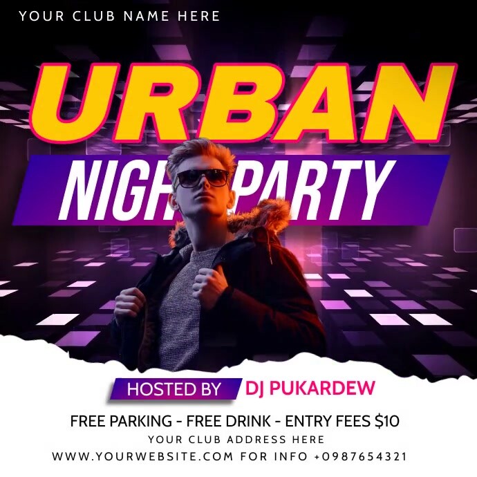 urban night party Template | PosterMyWall
