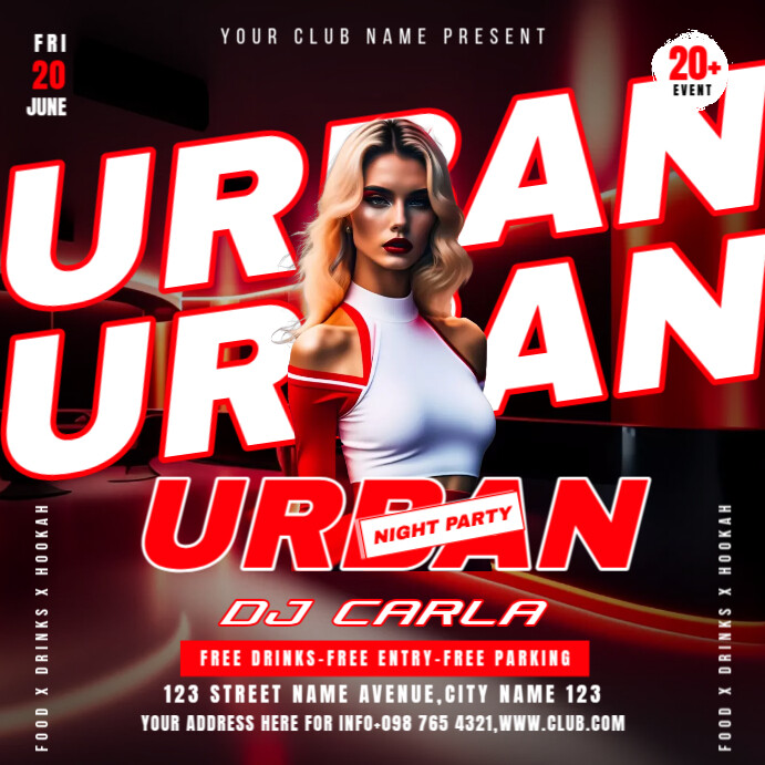 Urban Night Party Template | PosterMyWall