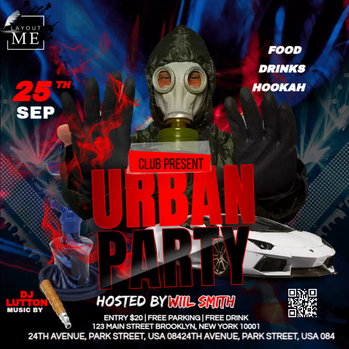 Urban Night Party Template | PosterMyWall