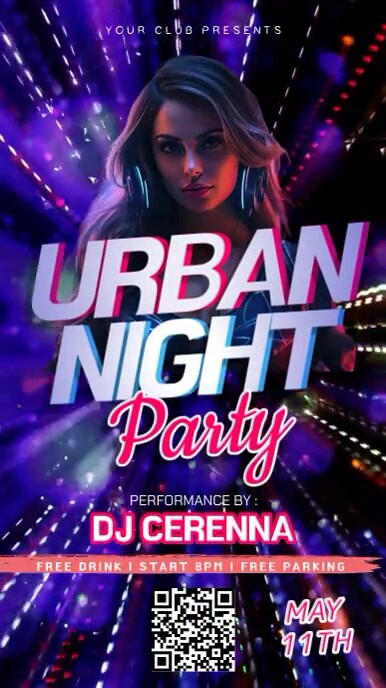 Urban Night Party Template | PosterMyWall