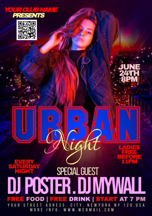 urban night party Template | PosterMyWall