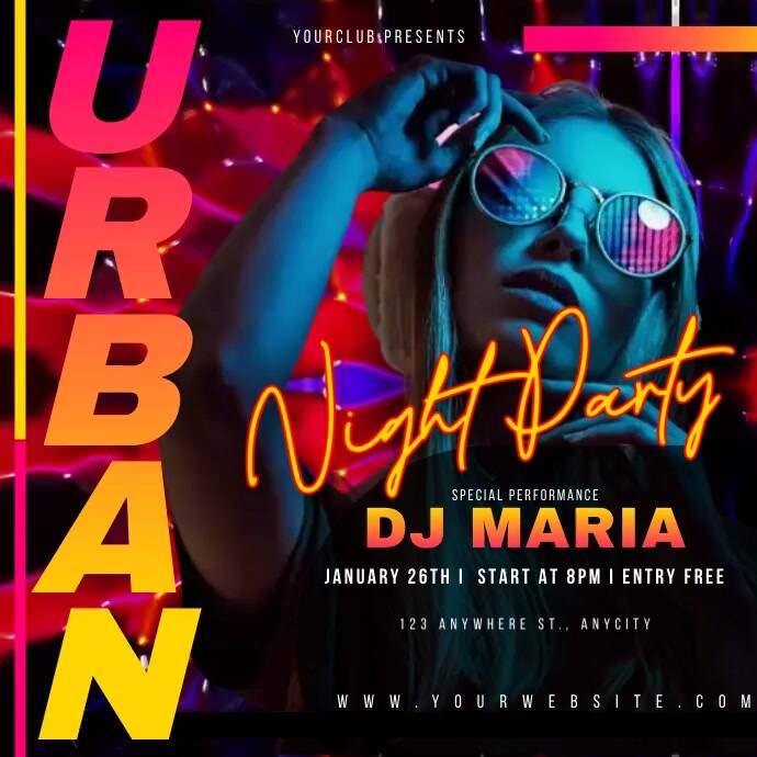 urban night party Template | PosterMyWall