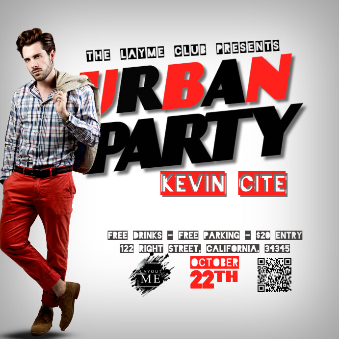 Urban Night Party Template | PosterMyWall