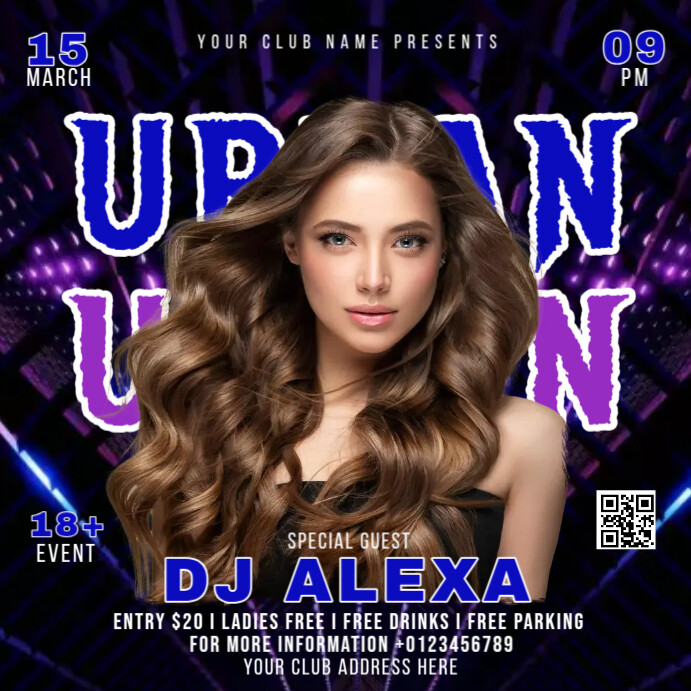 Urban Night Party Template | PosterMyWall