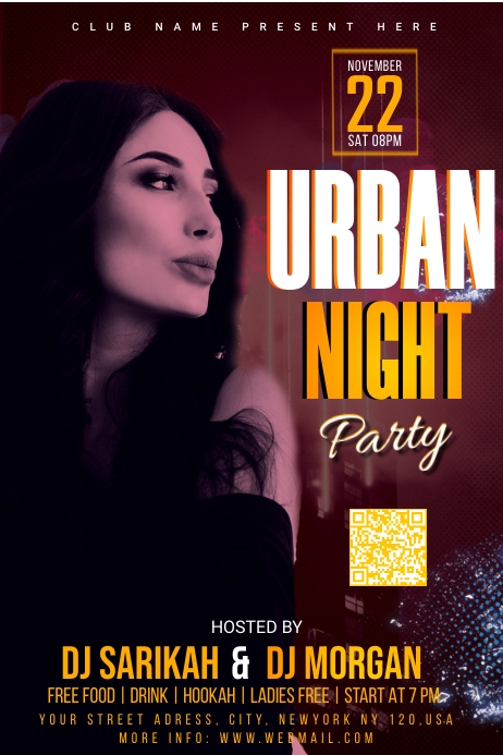 Urban Night Party Flyer Template | PosterMyWall