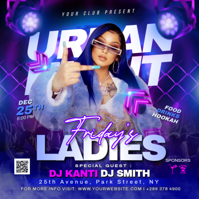 Urban Night Party Flyer Template | PosterMyWall