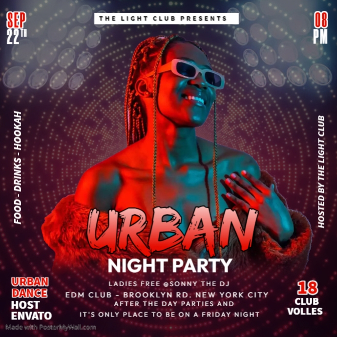 Urban Night Party Template | PosterMyWall