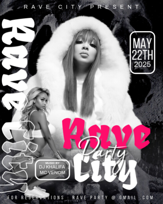 Urban Night Vibes – Editable Party Flyer Template | PosterMyWall
