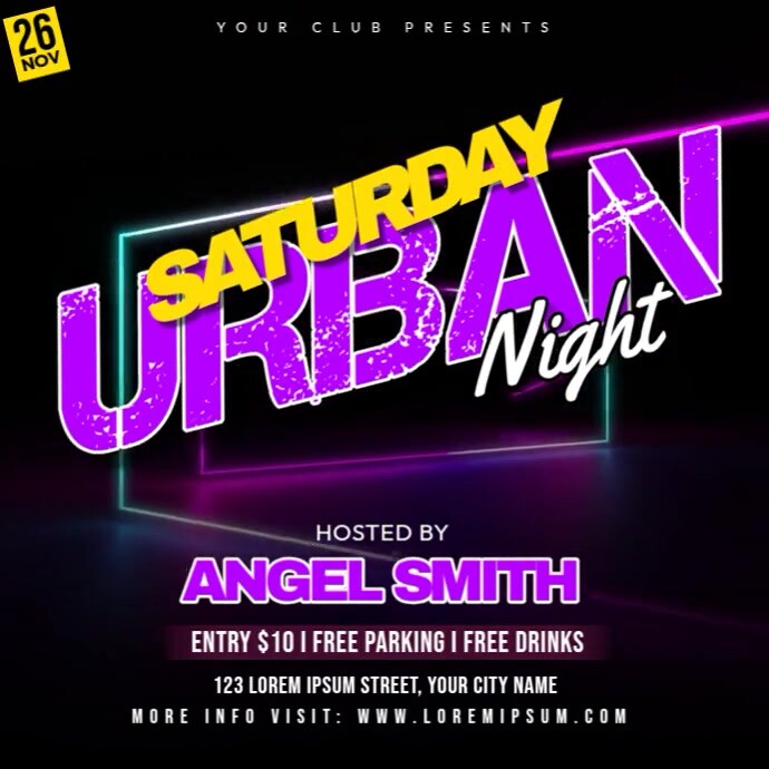Urban Party Ads Template | PosterMyWall