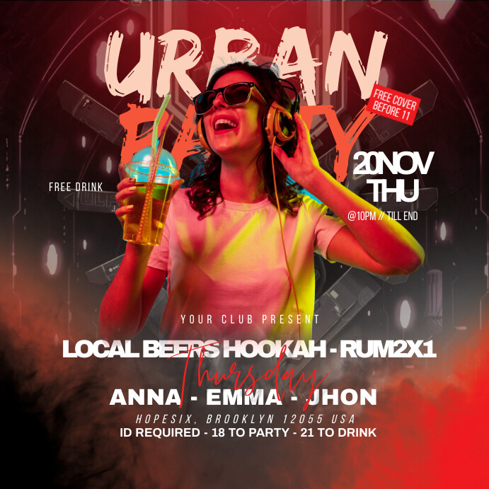 Plantilla de Urban Party Ads | PosterMyWall