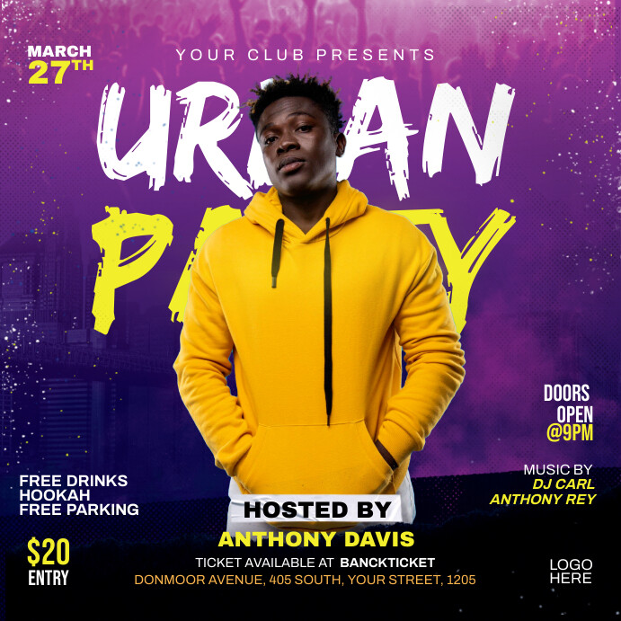 Urban Party Ads Template | PosterMyWall