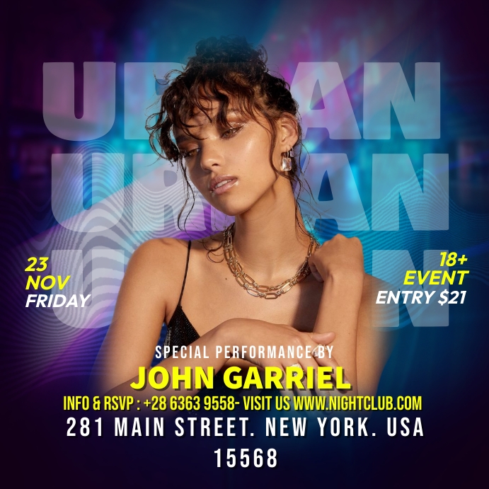 Plantilla de Urban Party Ads | PosterMyWall