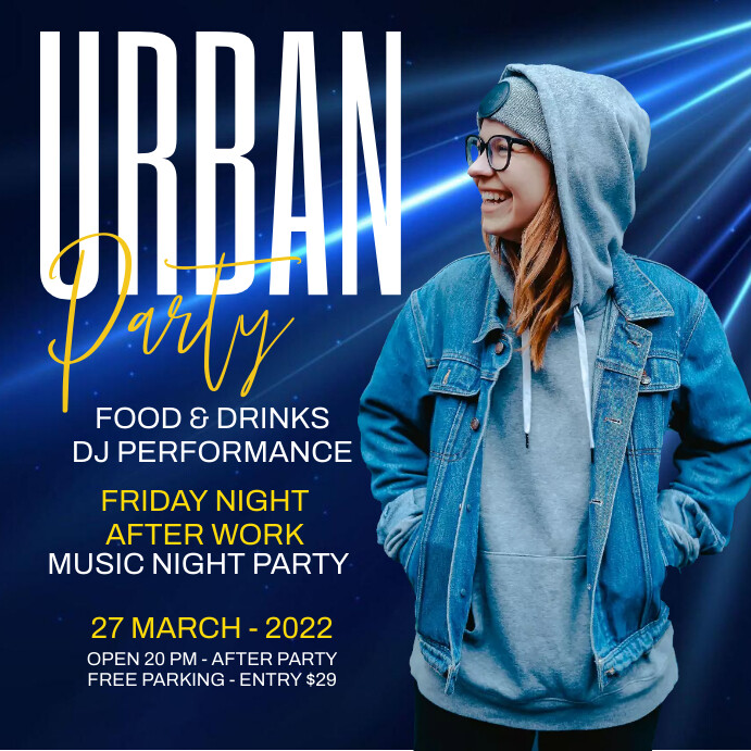 Urban Party Ads Template | PosterMyWall