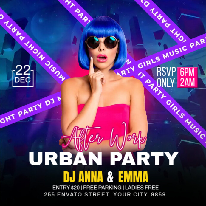 Urban Party Ads Template | PosterMyWall