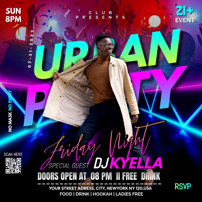 Urban Party Template | PosterMyWall