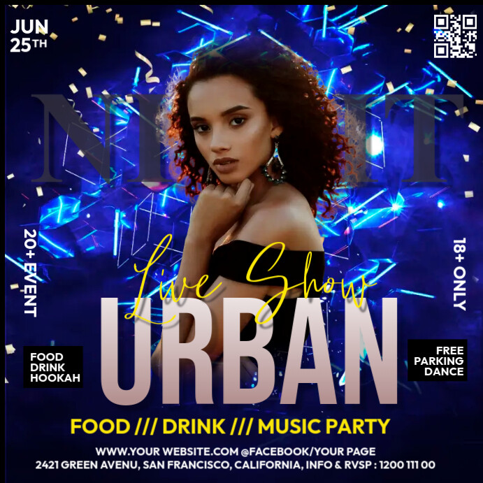 Plantilla de URBAN PARTY | PosterMyWall