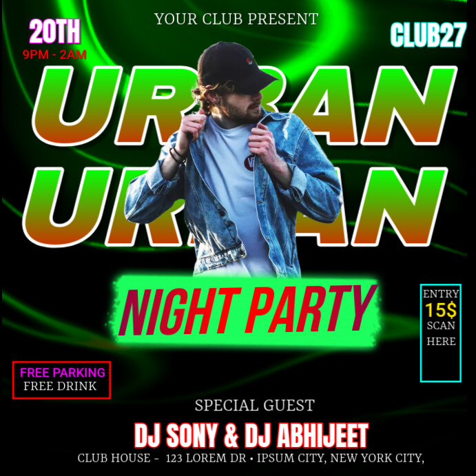 Urban Party Template | PosterMyWall
