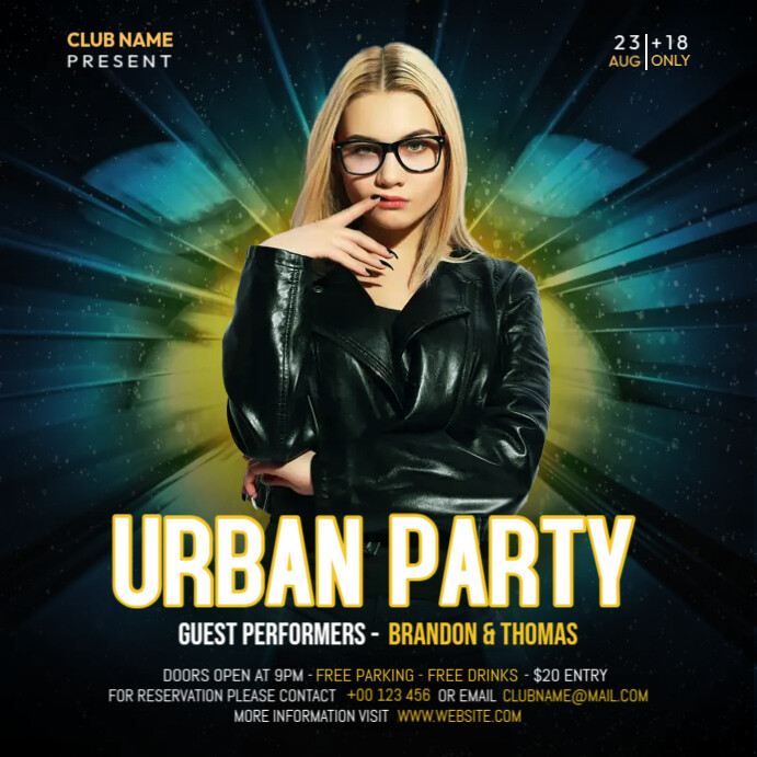 Urban Party Design Template | PosterMyWall