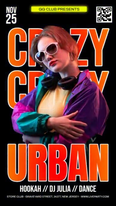 Urban Party Event Video Template | PosterMyWall