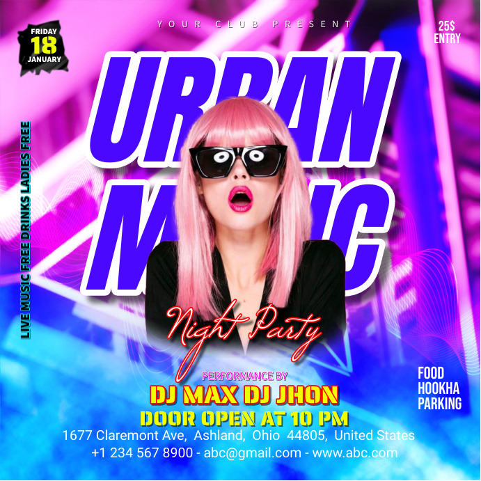 Urban Party Flyer Template | PosterMyWall