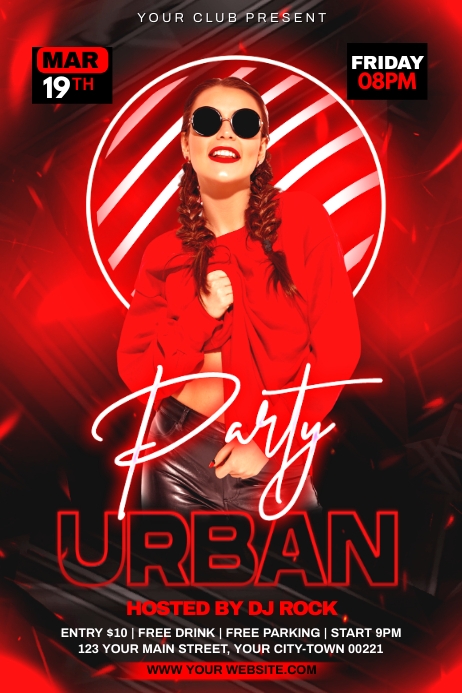 urban party flyer design Template | PosterMyWall