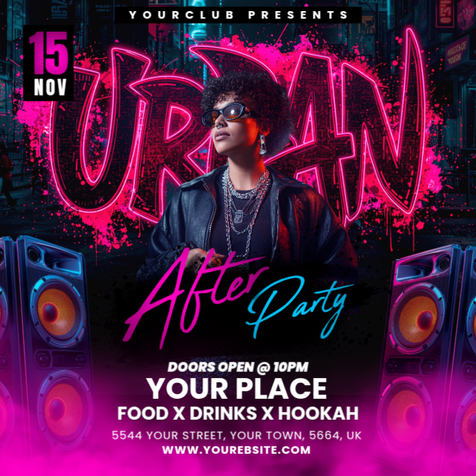 urban party Flyer Template | PosterMyWall