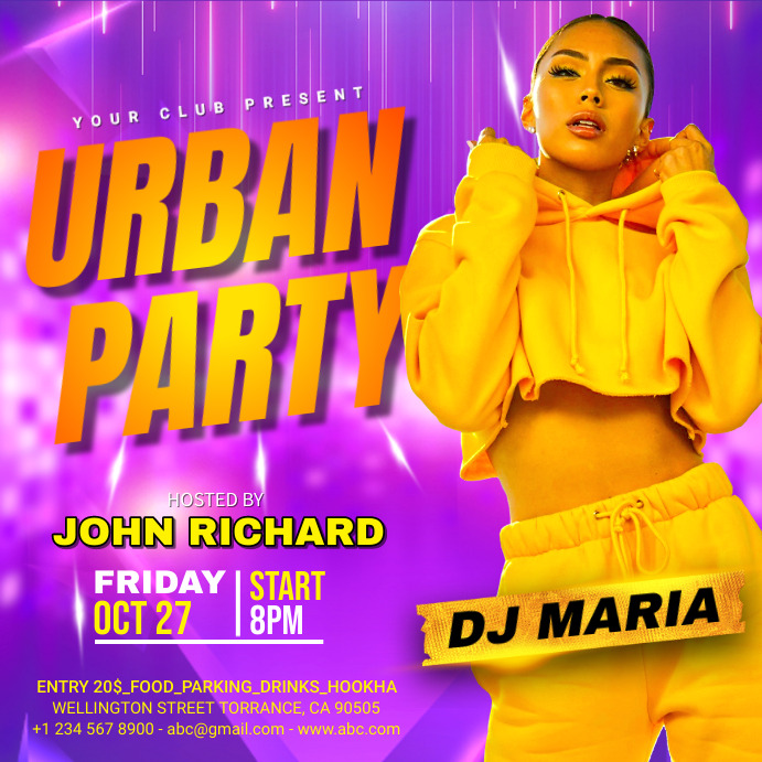 Urban Party Flyer Template | PosterMyWall