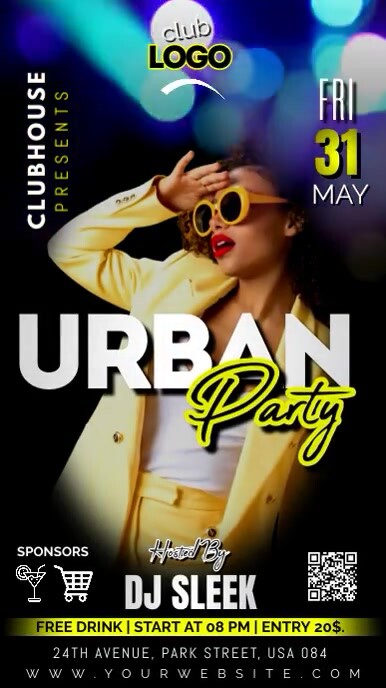 URBAN PARTY FLYER TEMPLATE POSTER | PosterMyWall