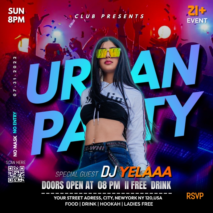 Urban Party Flyers Template | PosterMyWall