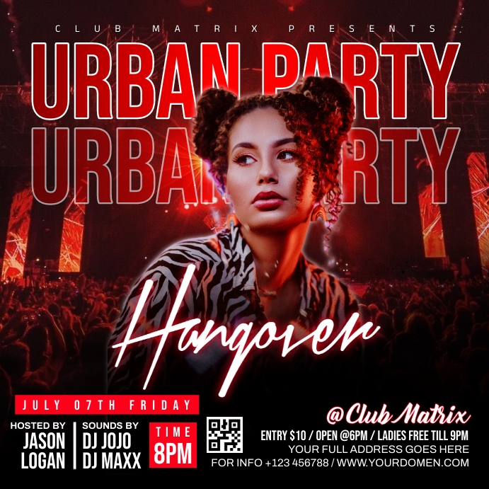 Urban party hangover Template | PosterMyWall