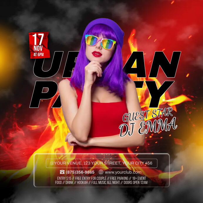 Urban Party Music Ads Template | PosterMyWall