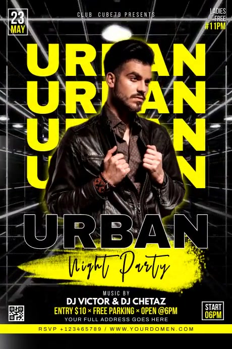 Urban Party Night Template | PosterMyWall