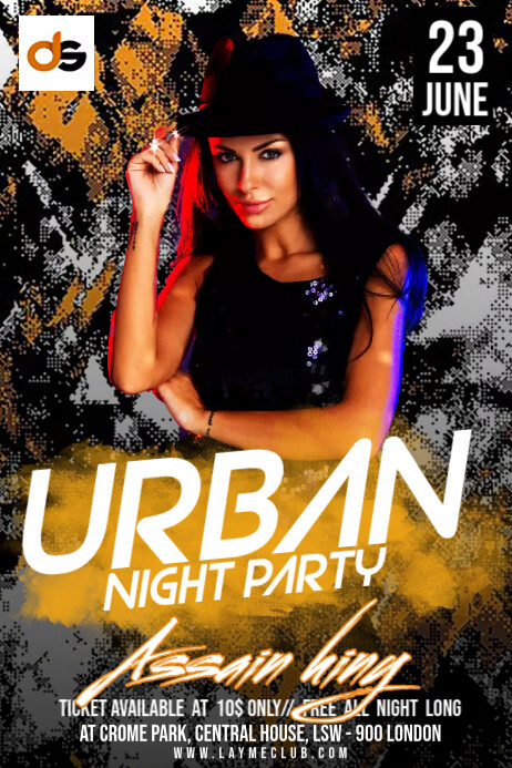 Urban Party Night Template | PosterMyWall