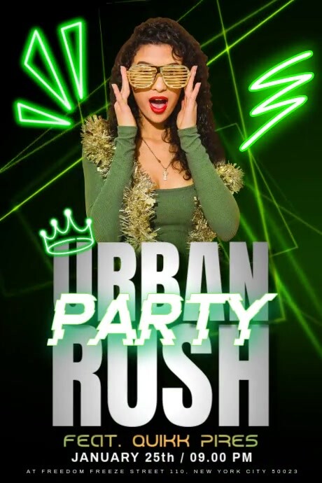 Copy of Urban Party Rush | PosterMyWall