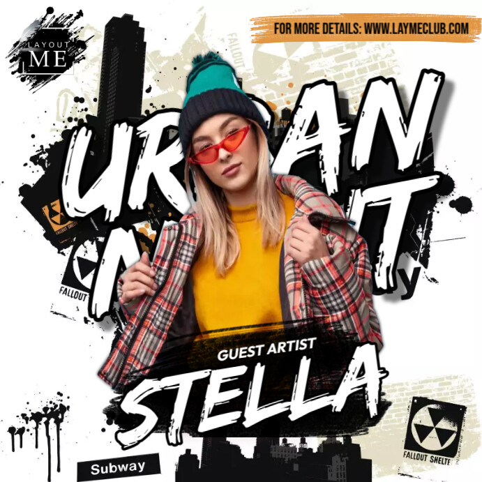 Urban Party Square Ads Template | PosterMyWall