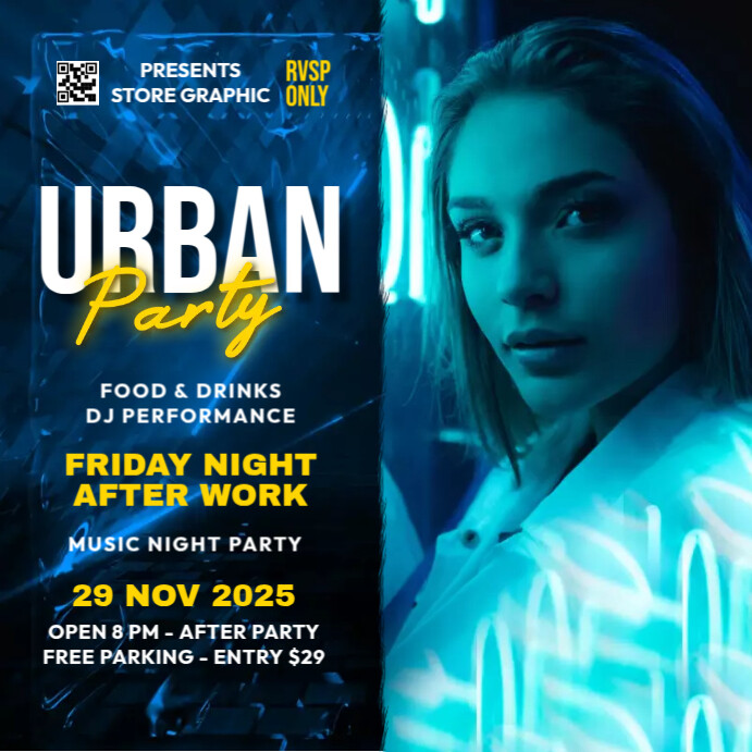 Urban Party Template Ads | PosterMyWall
