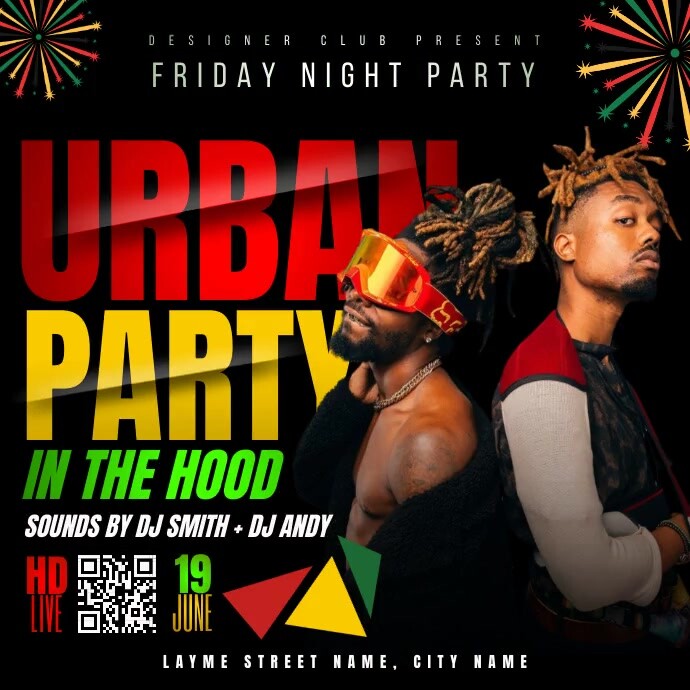 Urban Party Template | PosterMyWall