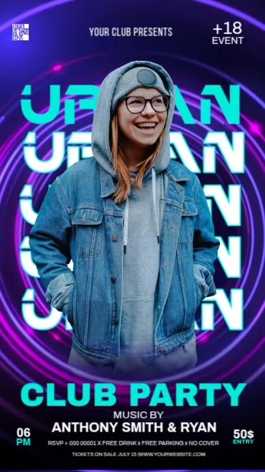 Urban Party Video Template | PosterMyWall