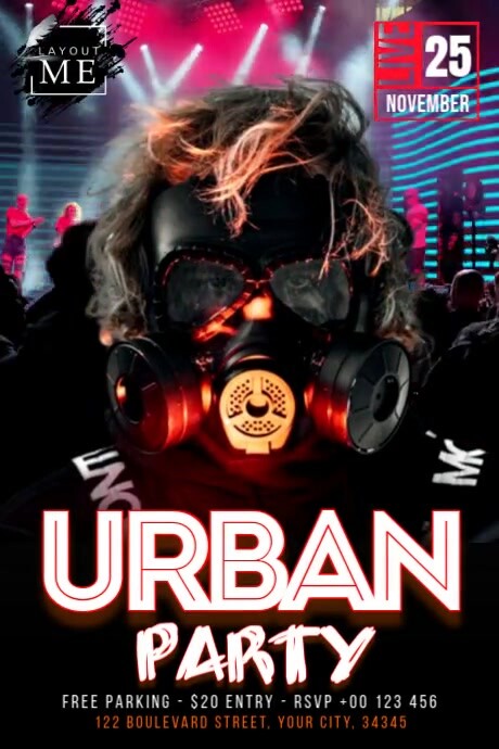 Urban Party Video Template | PosterMyWall