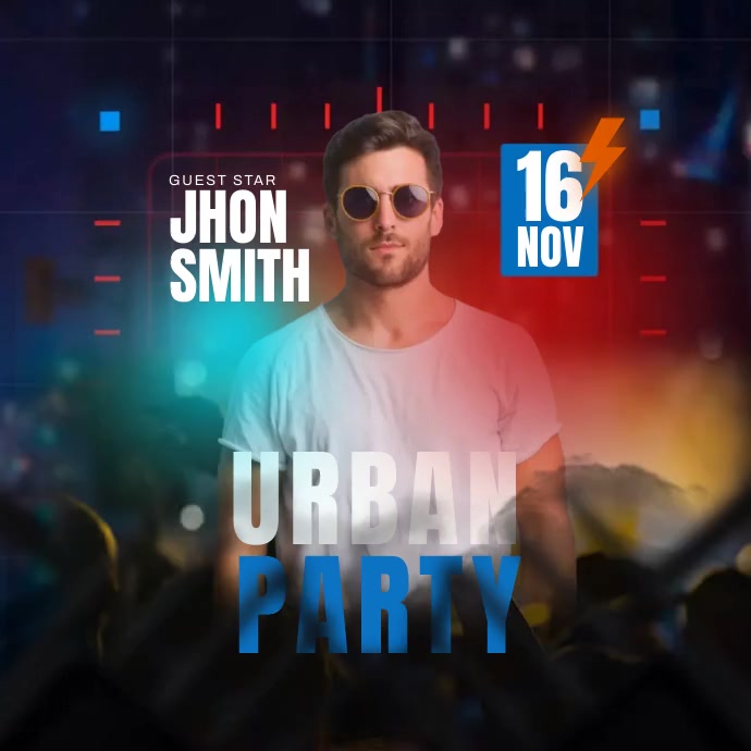 Urban Party Video Template | PosterMyWall