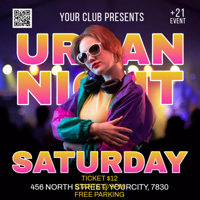 Modèle Urban Saturday Ads | PosterMyWall