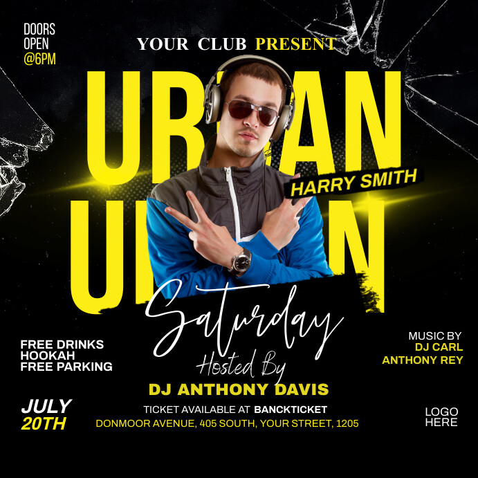 Urban Saturday Ads Template | PosterMyWall