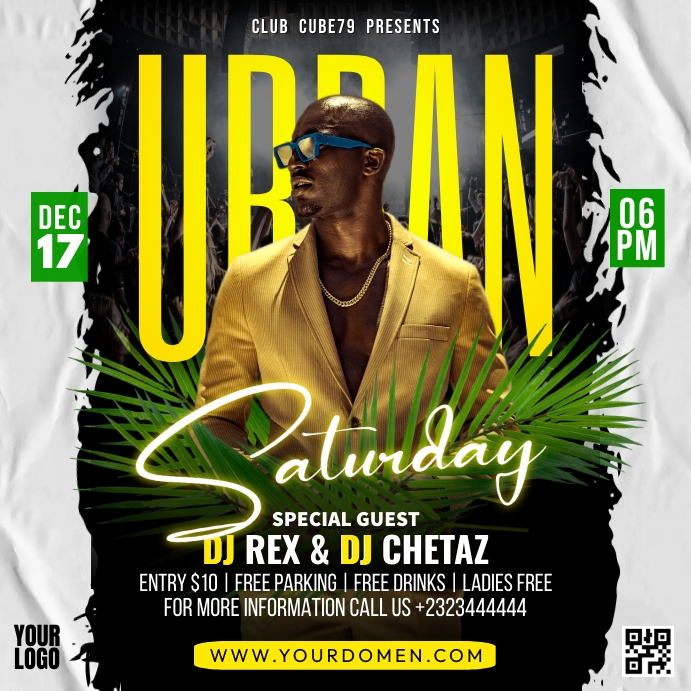Urban Saturday Template | PosterMyWall