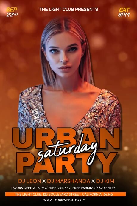 Urban Saturday Party Template | PosterMyWall
